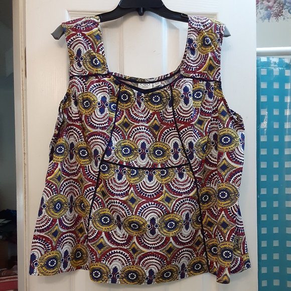Cato | Tops | Cato Multicolored Pull Over Tank Top In Size 2224w | Poshmark